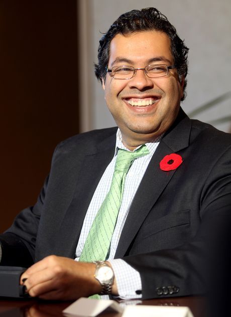 Naheed Nenshi at the Herald editorial board | Calgary Herald