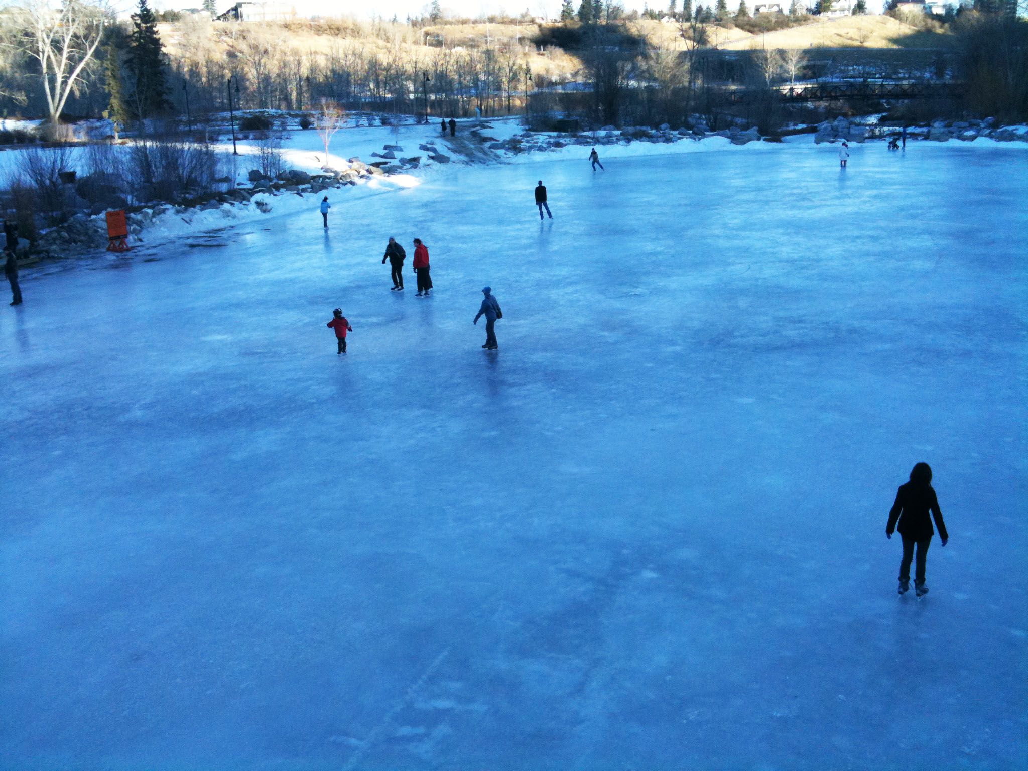 Prince's Island park open for pond skating experience | Calgary Herald