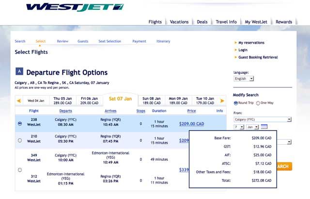 WestJet gets head start on posting full fares in ads | Calgary Herald