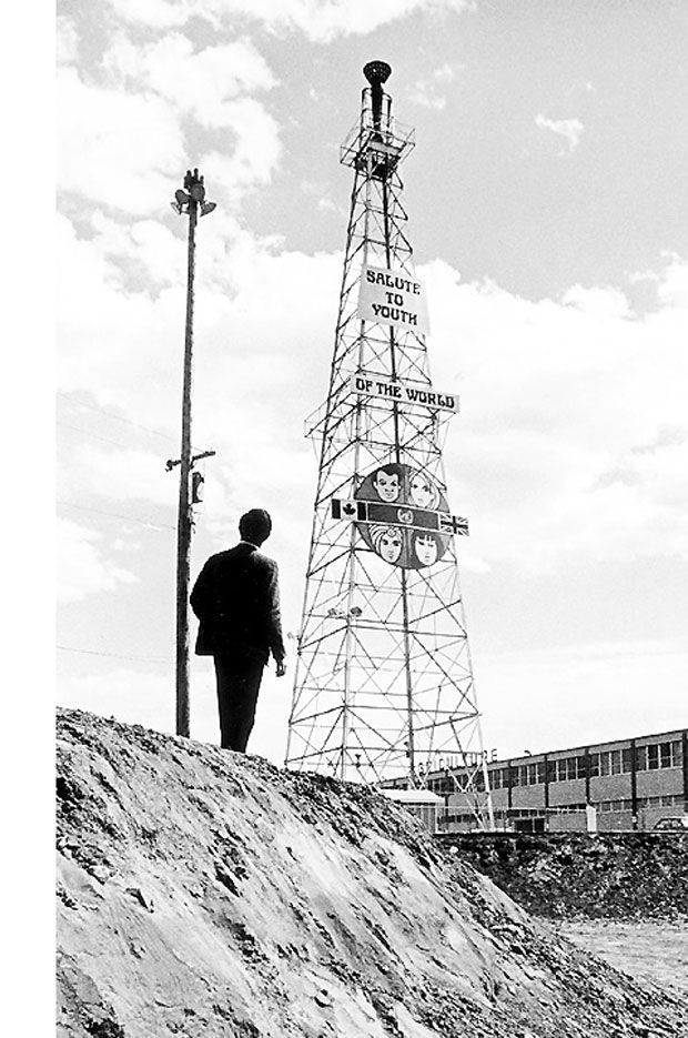 Flare Square was built on the Stampede grounds as a salute to the oil ...