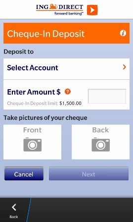 ING DIRECT lets you deposit cheques from your smartphone or tablet ...