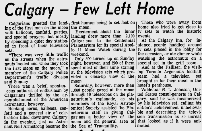 July 21, 1969: Herald reports on mankind's giant leap | Calgary Herald