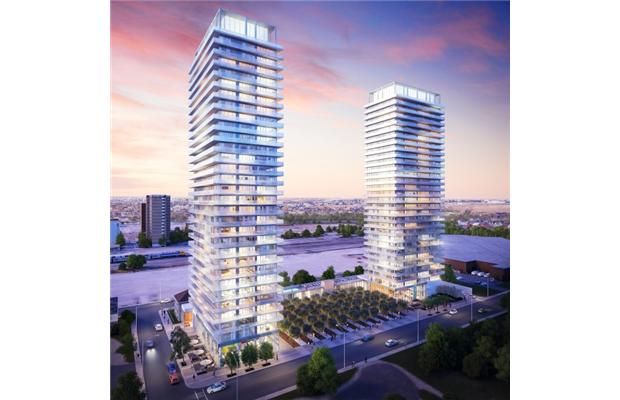 Apple trees complement 31-storey downtown residential towers | Calgary ...