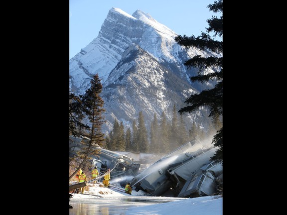 Banff derailment a warning sign of potentially 'disastrous' spill on ...