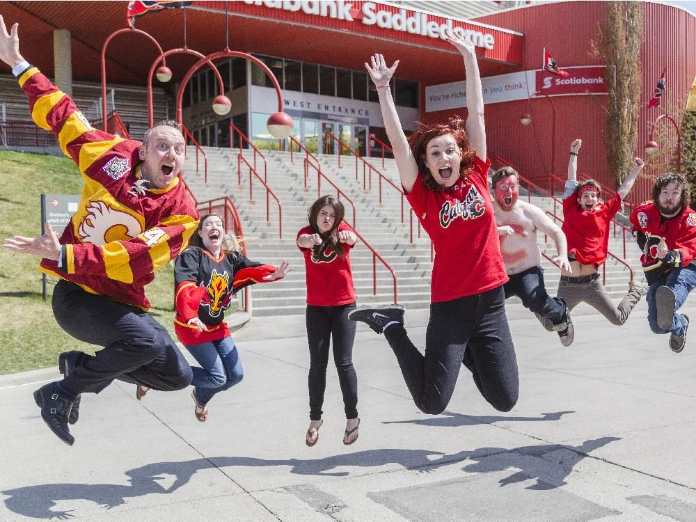 Fortney: Flames fans rally with song, dance and a comedy skit | Calgary ...