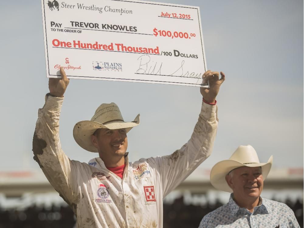 Winning never gets old for four-time Stampede steer wrestling champ ...