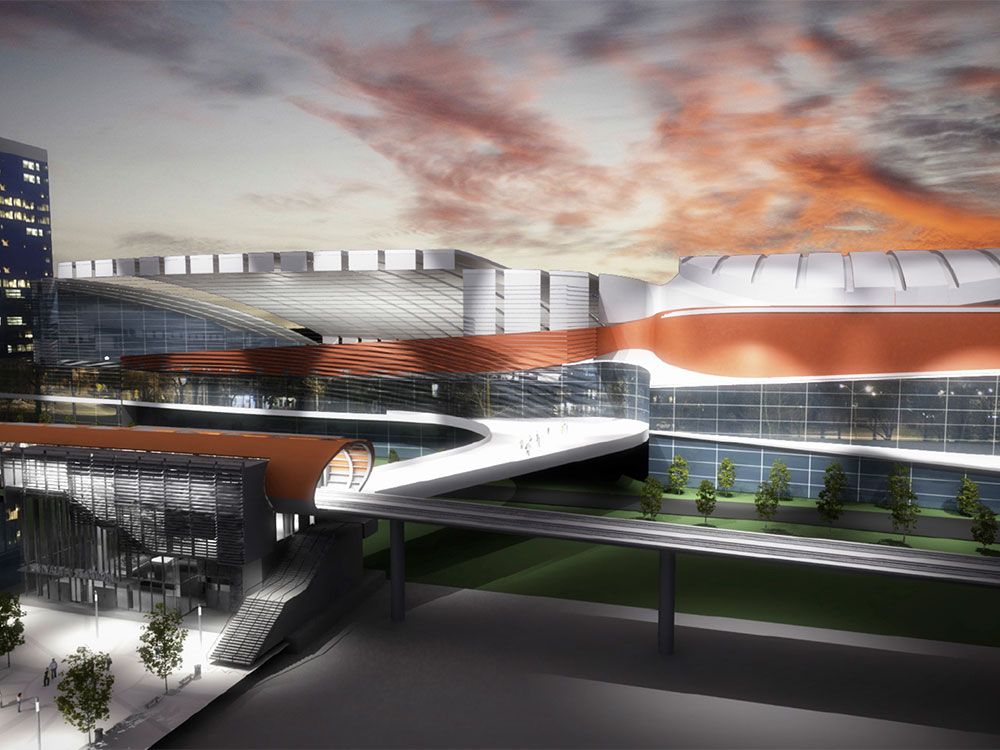 Photos: Flames pitch arena-stadium project for downtown Calgary ...