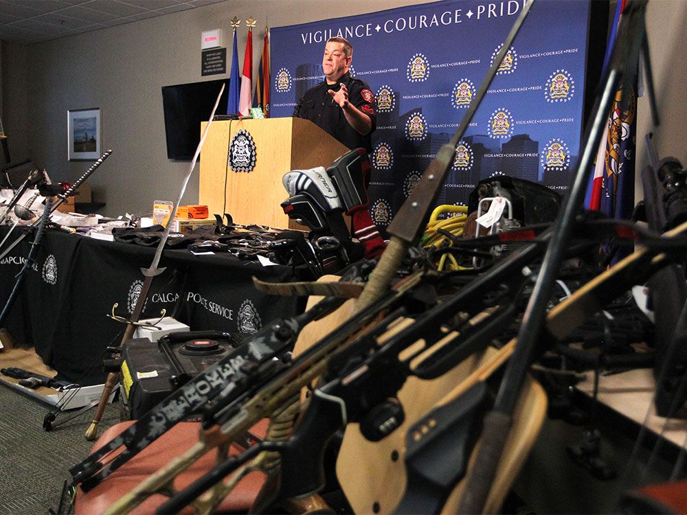 CPS seize hundreds of weapons and other items | Calgary Herald