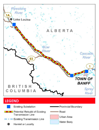 AltaLink to replace transmission line in Banff National Park | Calgary ...