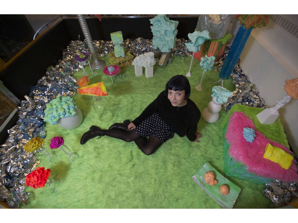 Artist Sasha Foster creates alien worlds in the Plus-15 of Arts Common ...