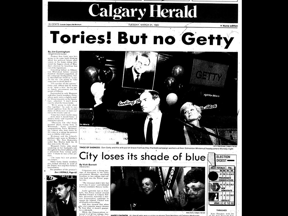 Don Getty: A career in the headlines | Calgary Herald