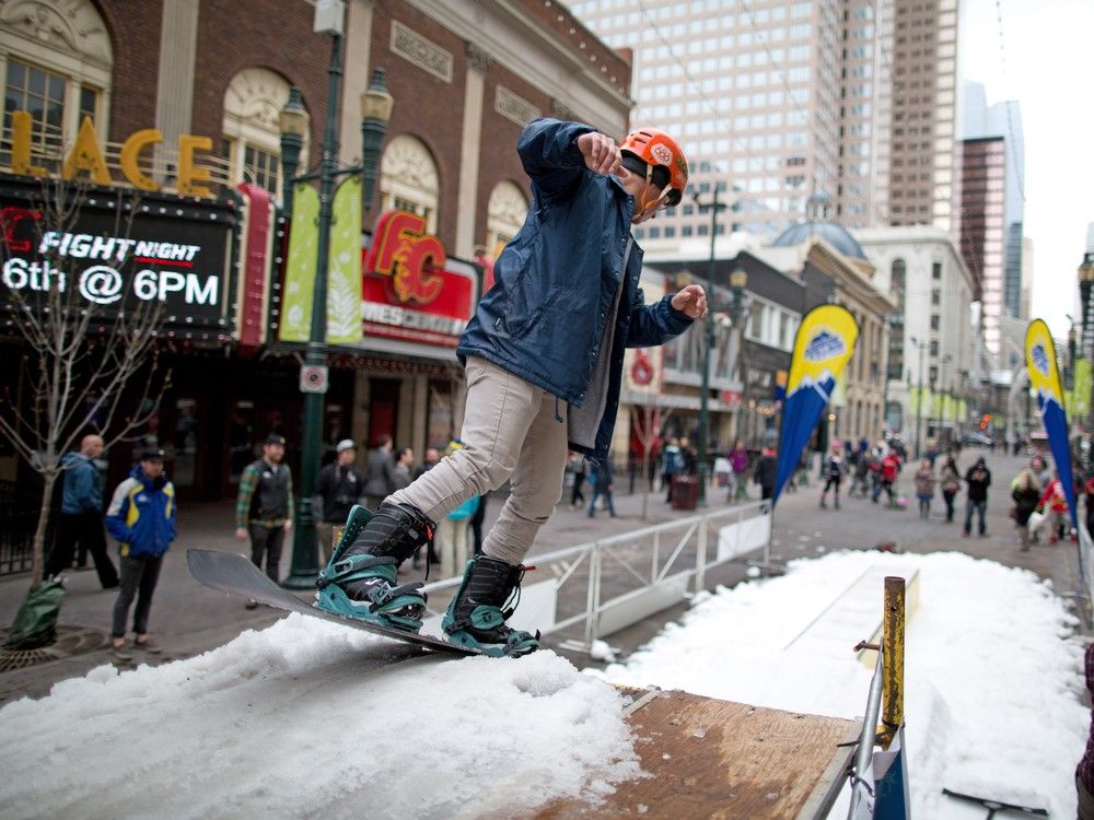 Sunshine brings taste of spring skiing to downtown Calgary | Calgary Herald