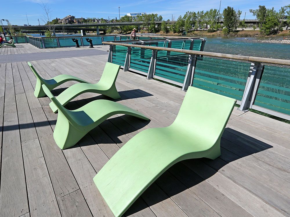 RiverWalk lounge chairs are back, public washroom will soon reopen ...