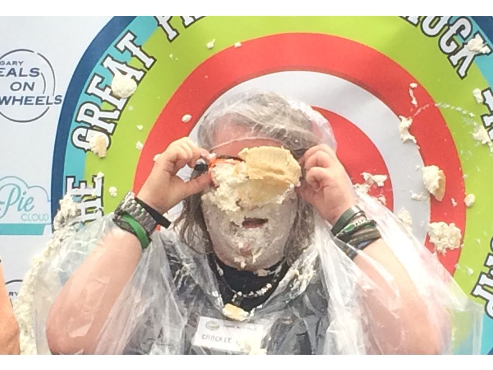 Throwing a pie in someone's face . . . for a good cause! | Calgary Herald