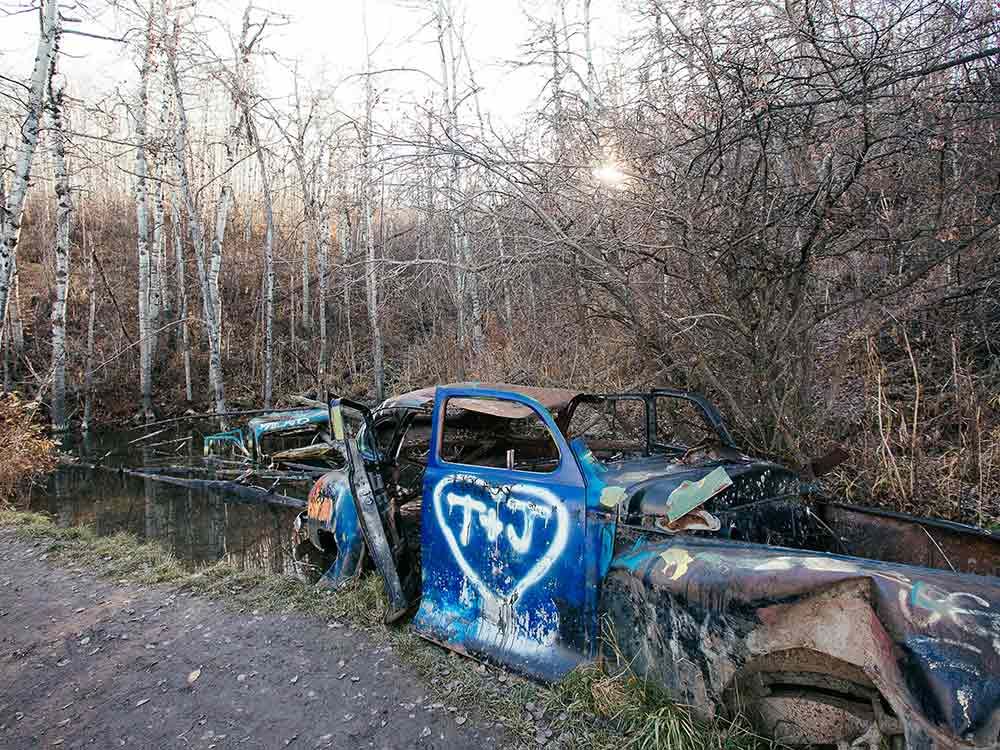 Gallery: Paskapoo Slopes an unlikely auto graveyard | Calgary Herald