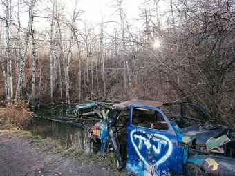 Gallery: Paskapoo Slopes an unlikely auto graveyard | Calgary Herald