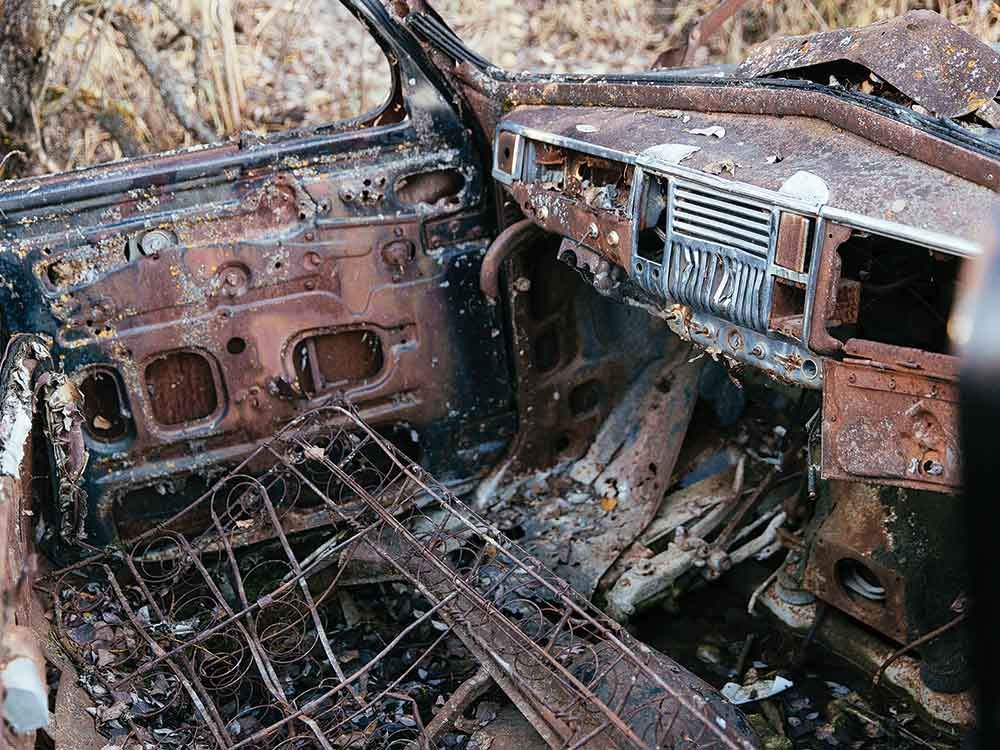 Gallery: Paskapoo Slopes an unlikely auto graveyard | Calgary Herald