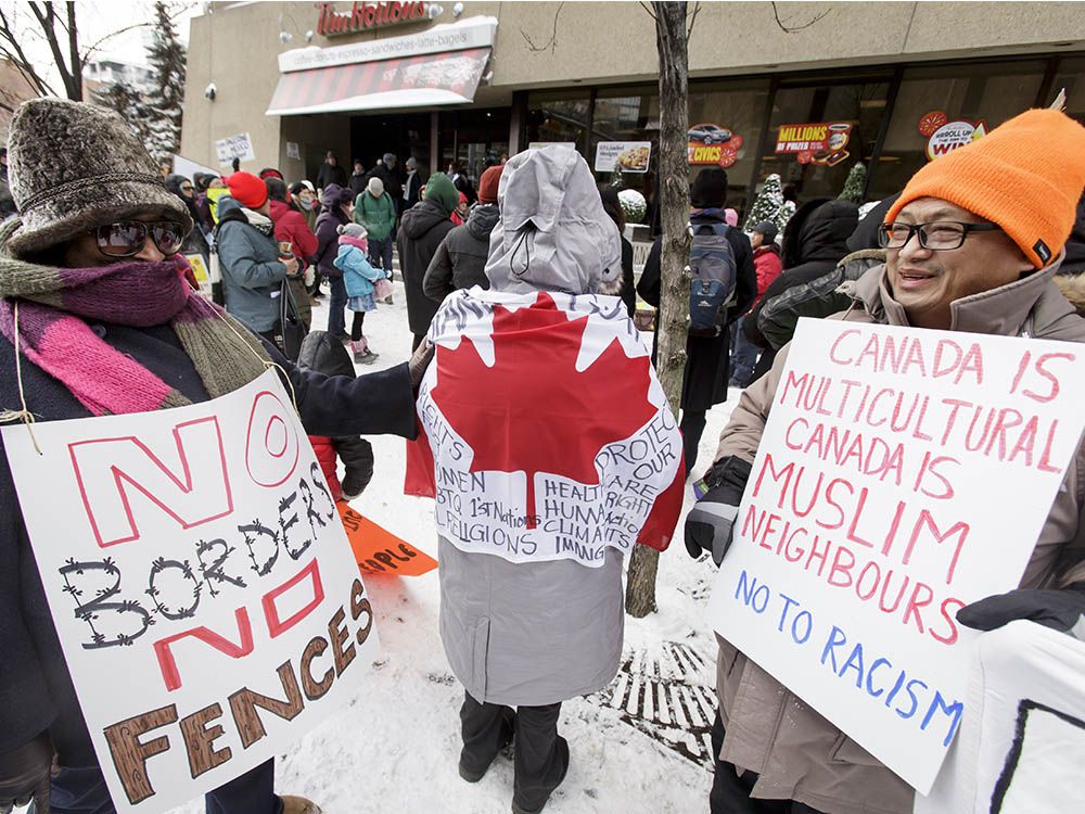 Protestors gather in downtown Calgary to take action against ...