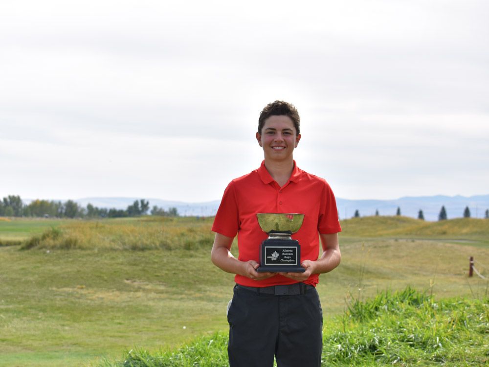 Calgary's Hunter Thomson triumphs at Alberta Bantam Golf Championship ...