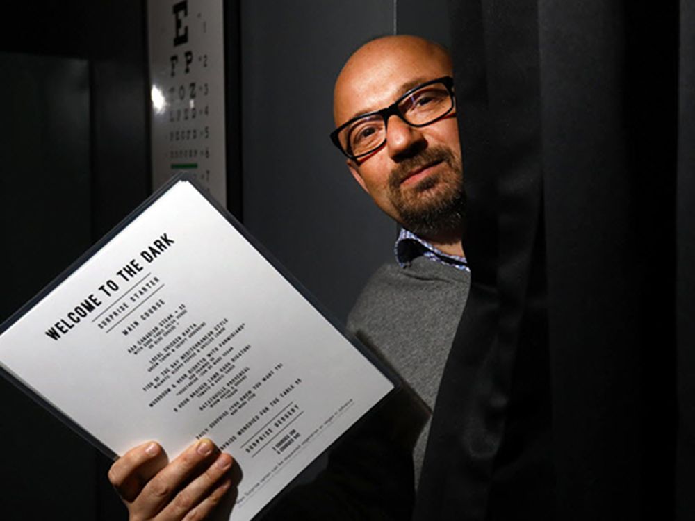 Fortney: Restaurant goes dark for unique dining experience | Calgary Herald