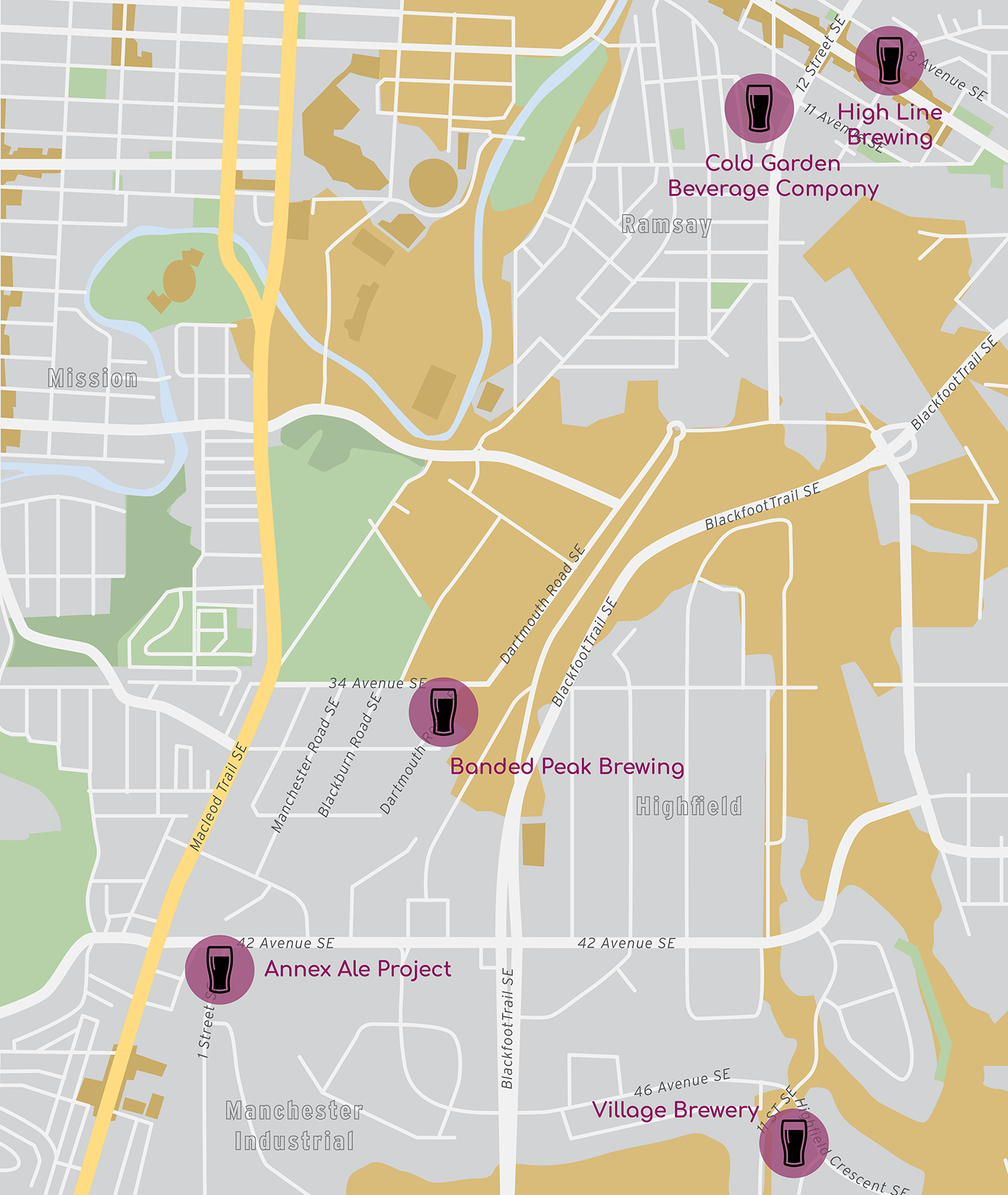 Calgary food clusters revealed in a bird’s-eye view of the city ...