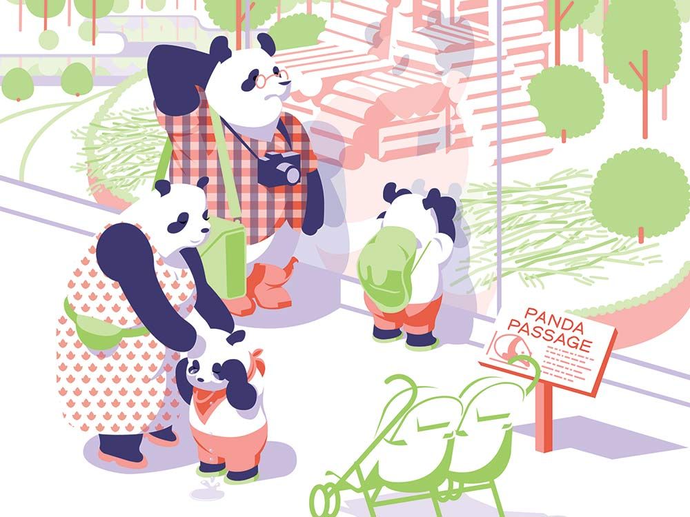 How 10 illustrators interpret the pandas extended visit to Calgary ...