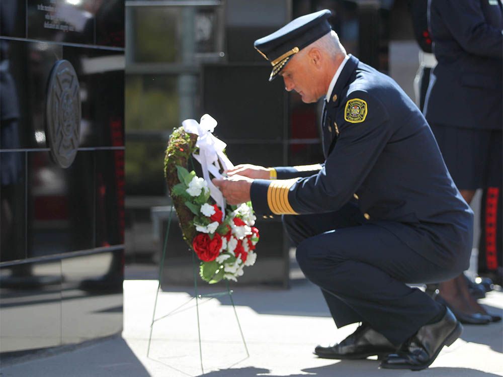 Calgary firefighters honoured with ceremony | Calgary Herald