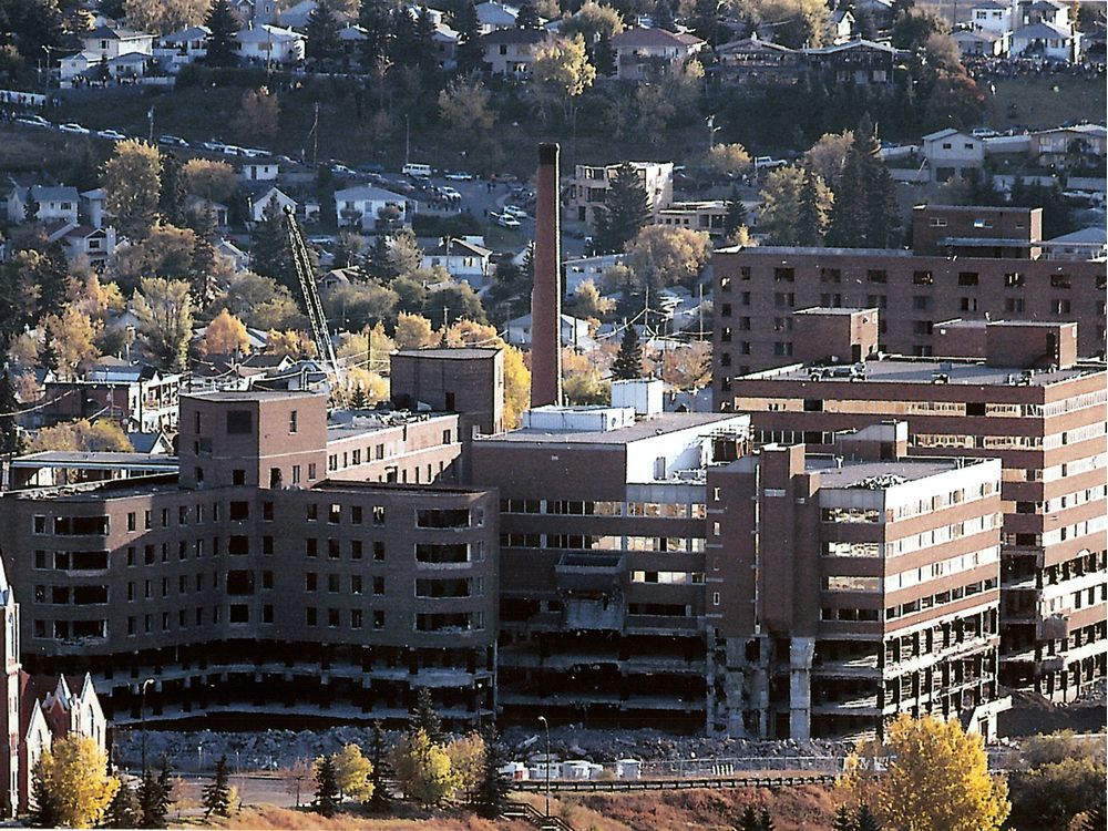 Twenty years ago today: The Calgary General Hospital was brought down ...