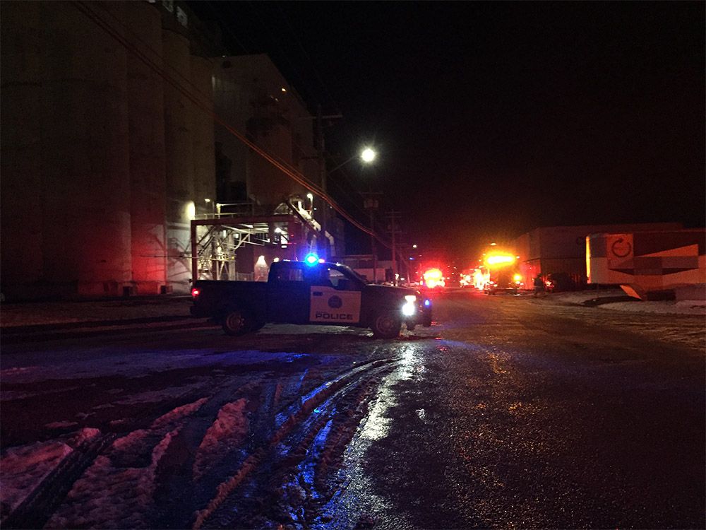 Top floor windows shattered in explosion at flour mill | Calgary Herald