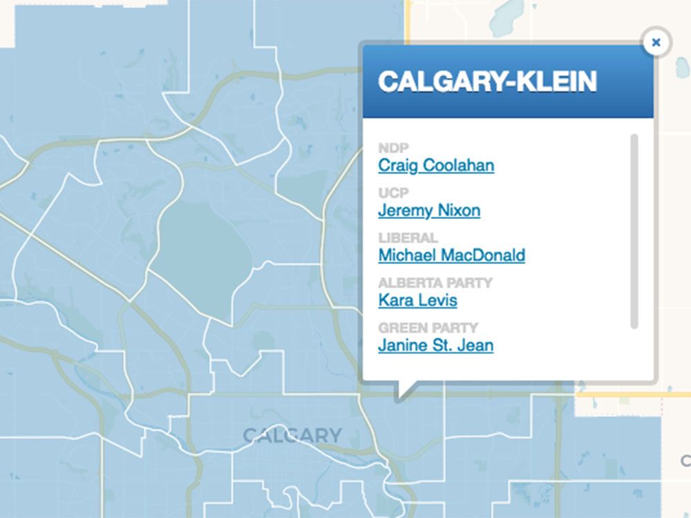 Alberta Election 2019: Candidates running in Calgary-Klein | Calgary Herald