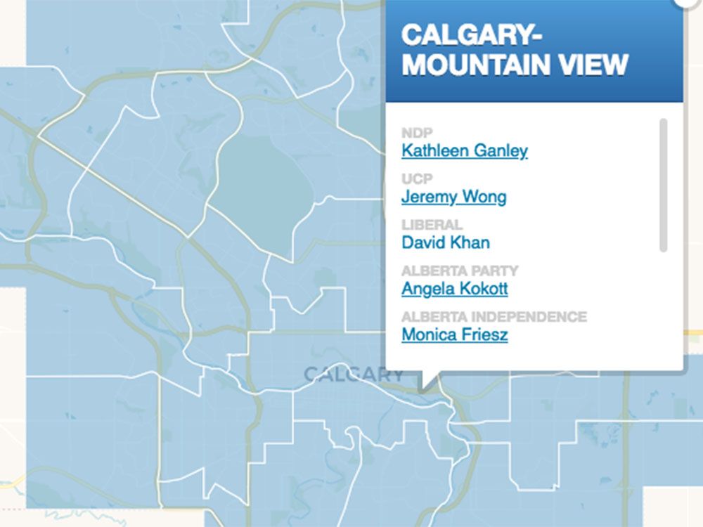 Alberta Election 2019: Candidates running in Calgary-Mountain View ...