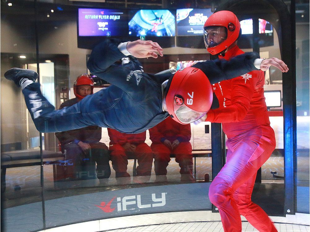 Reporter spreads wings at indoor skydiving centre | Calgary Herald