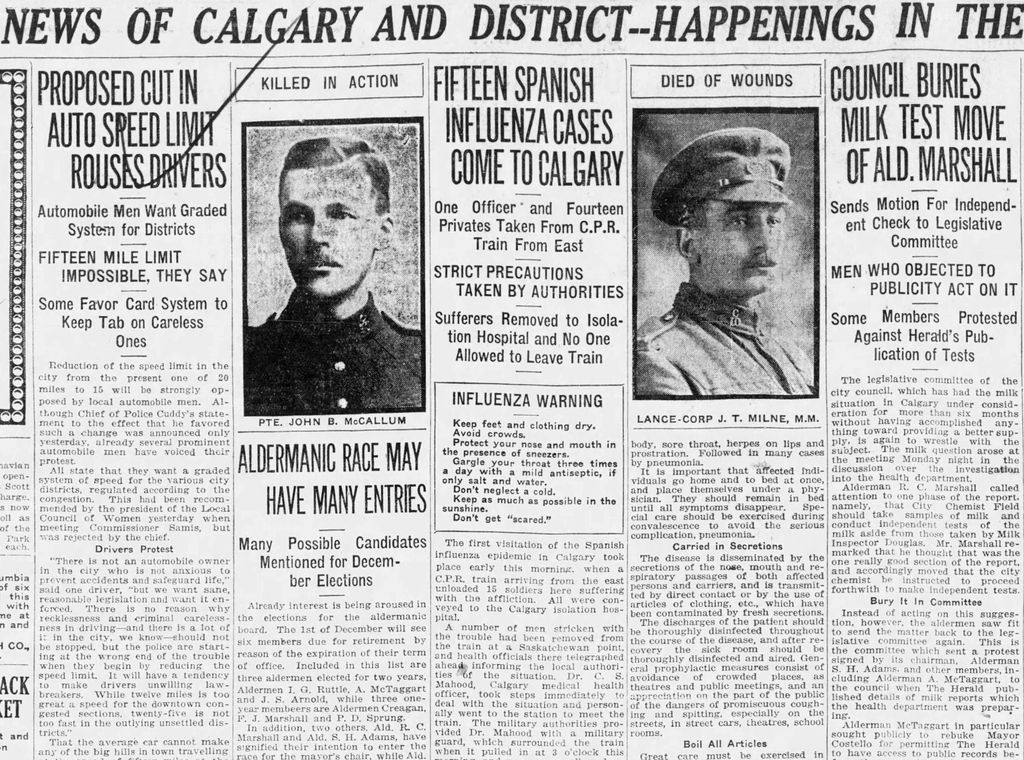 From the archives: How Calgary coped with the 1918 Spanish flu ...