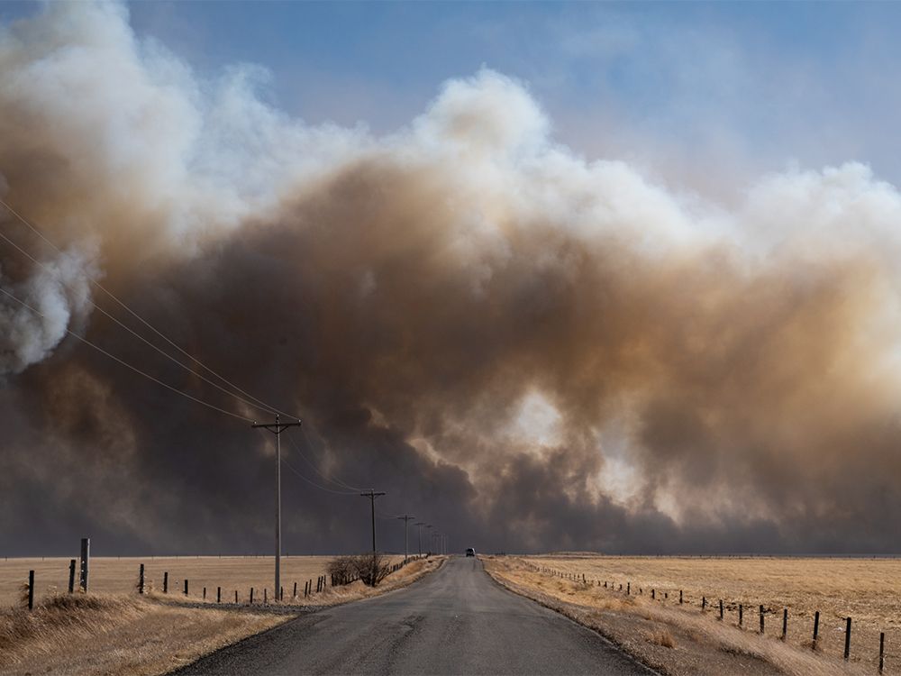 'Out of control' wildfire that caused evacuations in southern Alberta ...