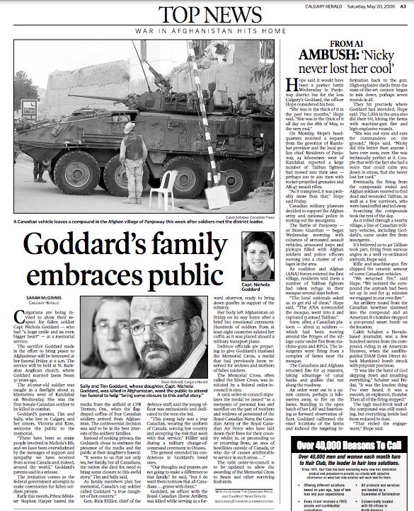 Remembering Capt. Nichola Goddard — 15 years after Canada's first ...