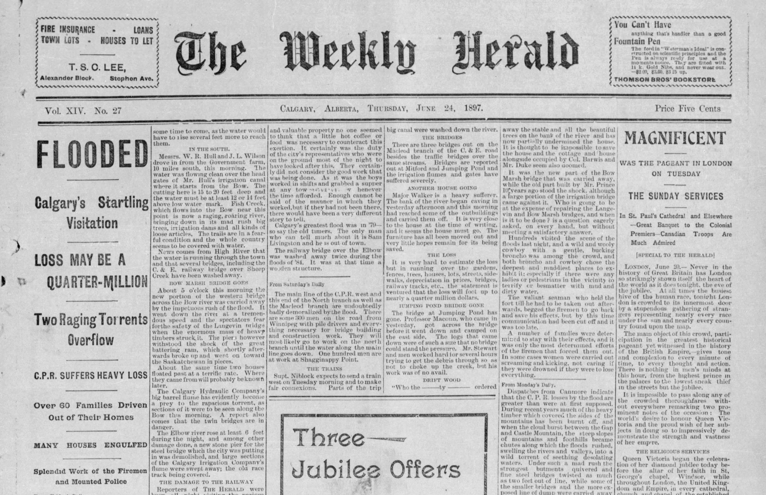 Remembering the Great June Flood... from 124 years ago | Calgary Herald