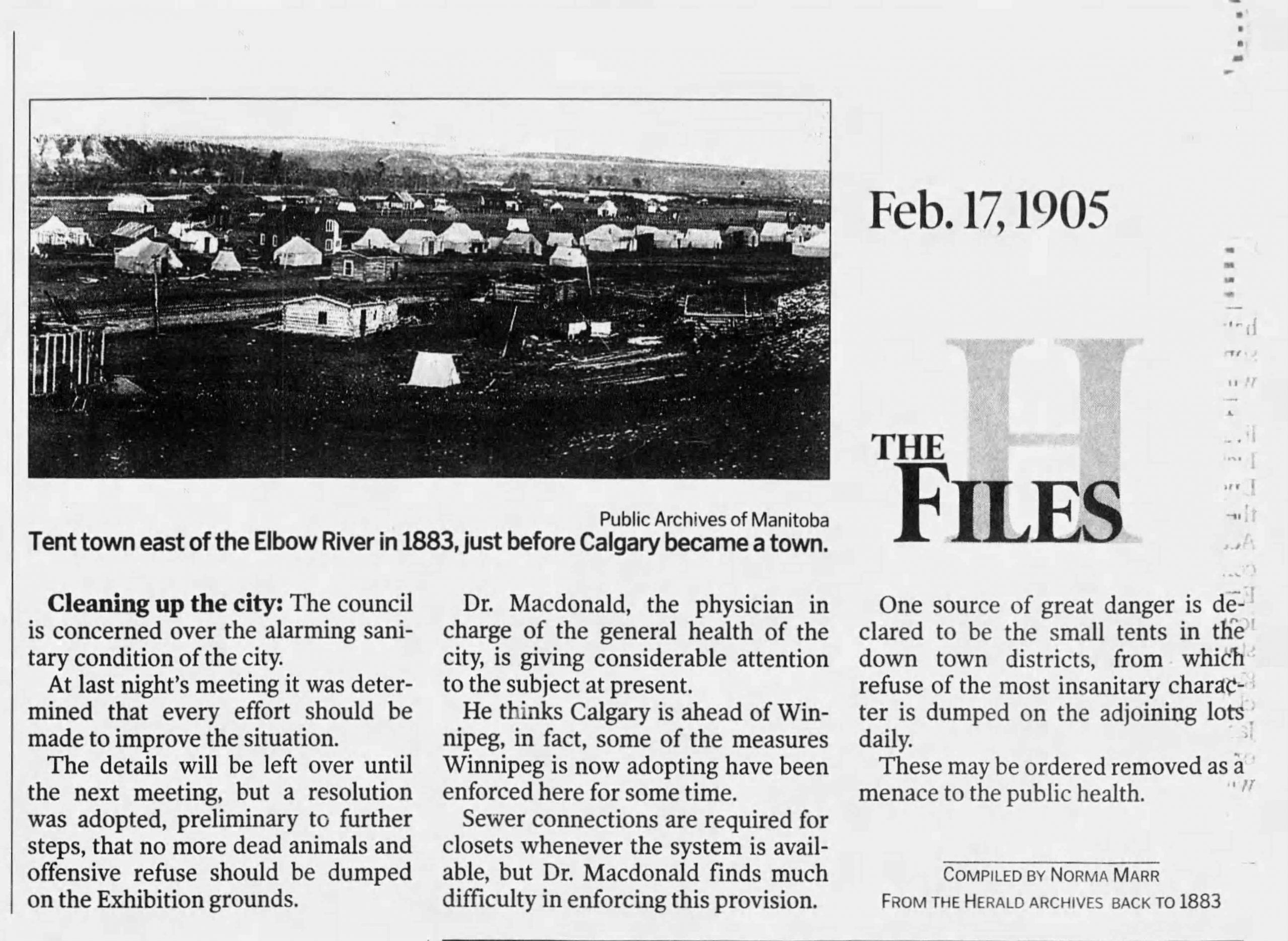 From the H files: Tents were once commonplace in the city | Calgary Herald