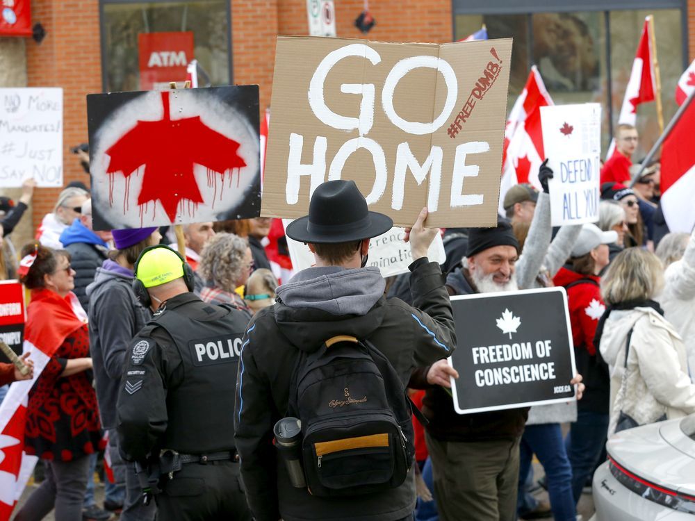 Residents hold counter-protest to reclaim Beltline from weekly rallies ...