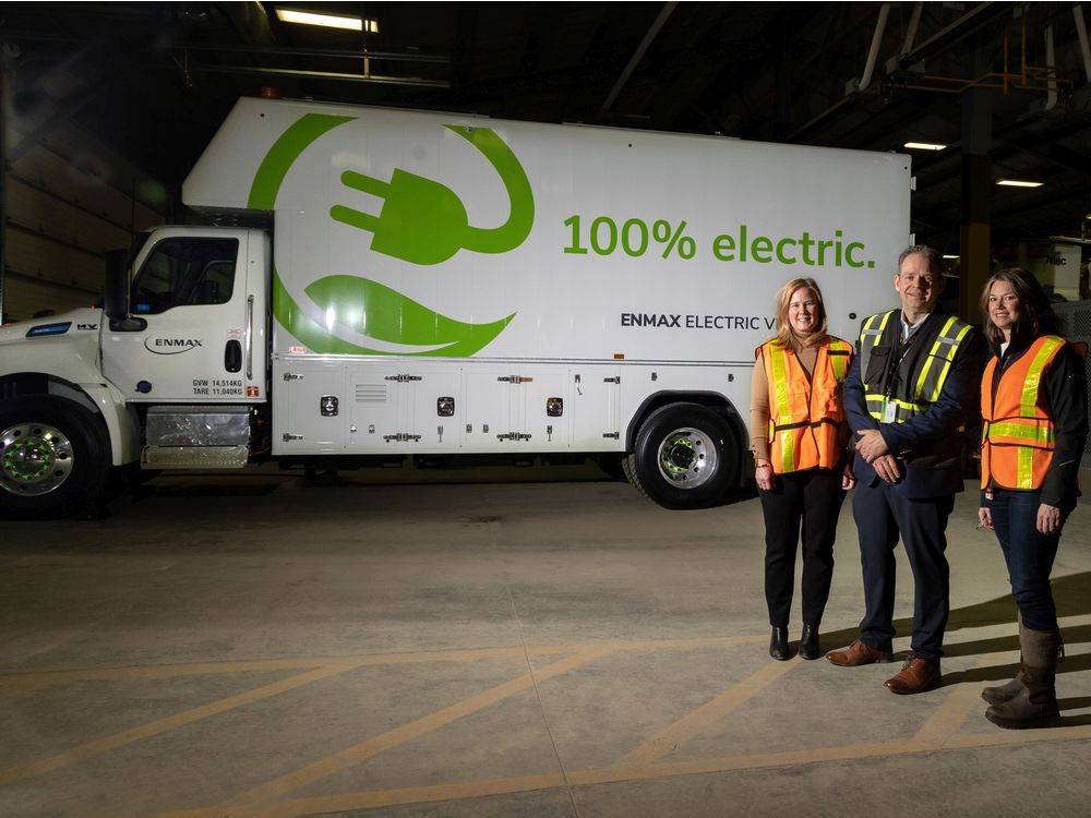 Looking to electrify fleet by 2030, Enmax adds two new electric trucks ...