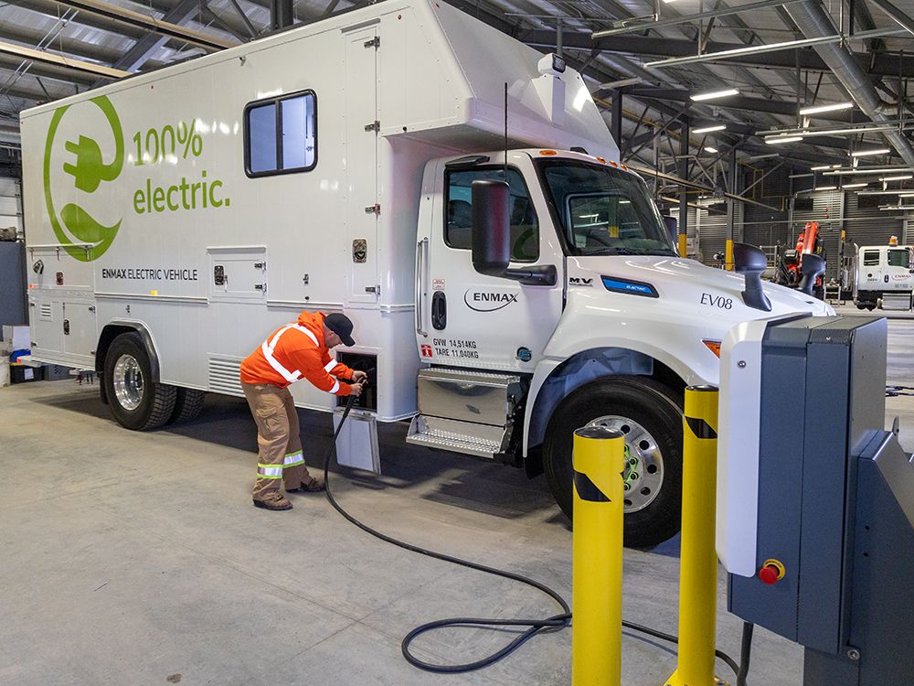 Looking to electrify fleet by 2030, Enmax adds two new electric trucks ...