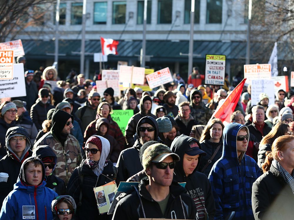 Alberta judge rules protest is not a private social gathering | Calgary ...