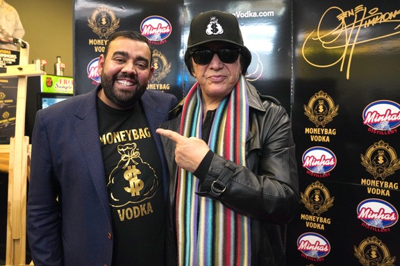 Gene Simmons in Calgary for launch of locally produced MoneyBag vodka ... Gene Simmons in Calgary for launch of locally produced MoneyBag vodka ...