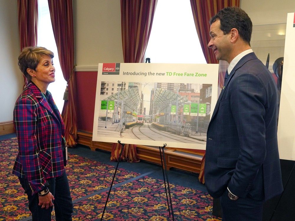 Calgary partners with TD on downtown free fare zone naming rights | Calgary Herald