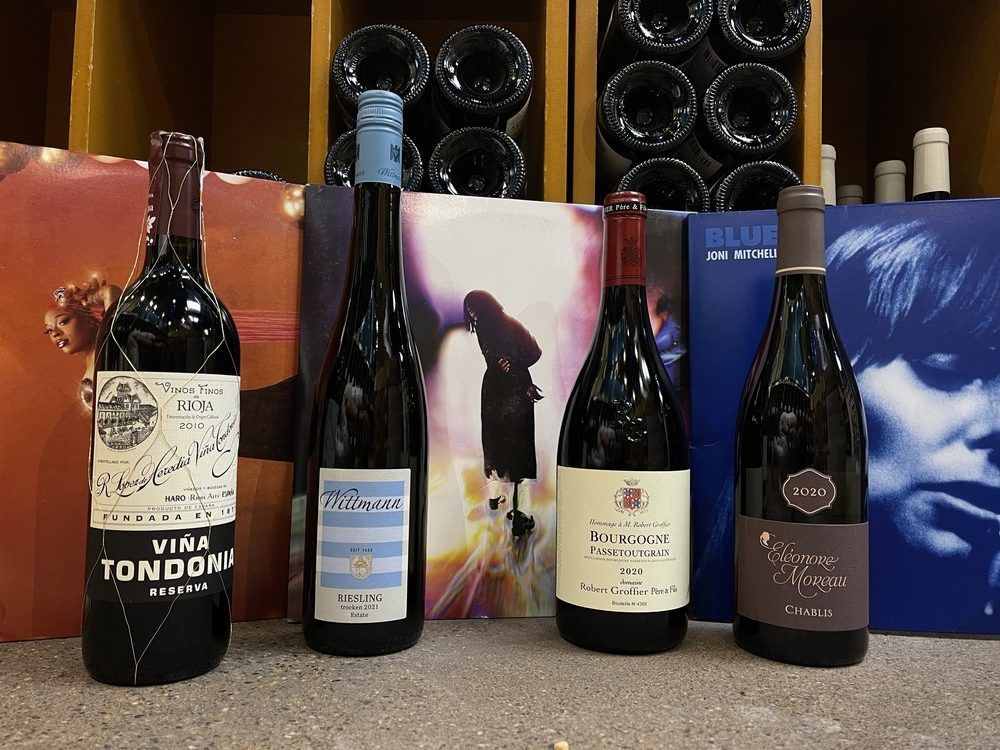 Sounds like a pretty good wine: Four records and four wines for ...