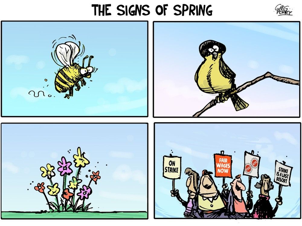 Editorial cartoons: Calgary Expo, signs of spring and empty office ...