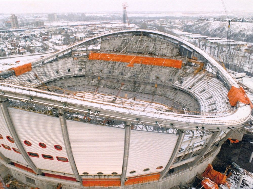 Photos: 10 moments from the Saddledome's construction and opening ...