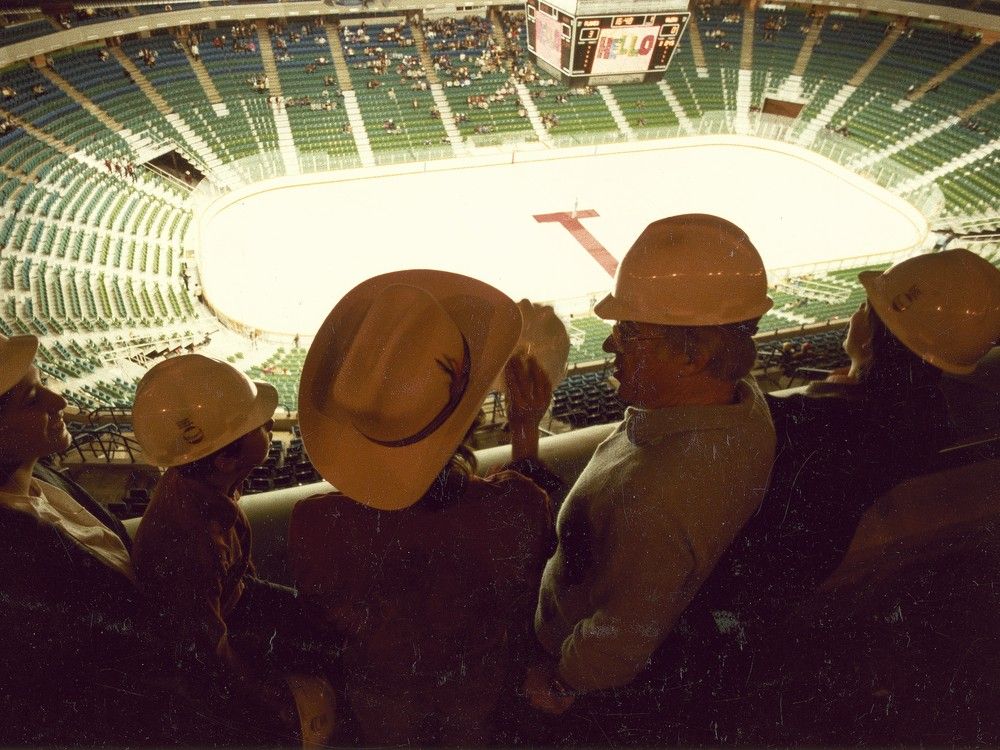 Photos: 10 moments from the Saddledome's construction and opening ...