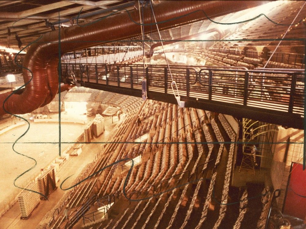 Photos: 10 moments from the Saddledome's construction and opening ...