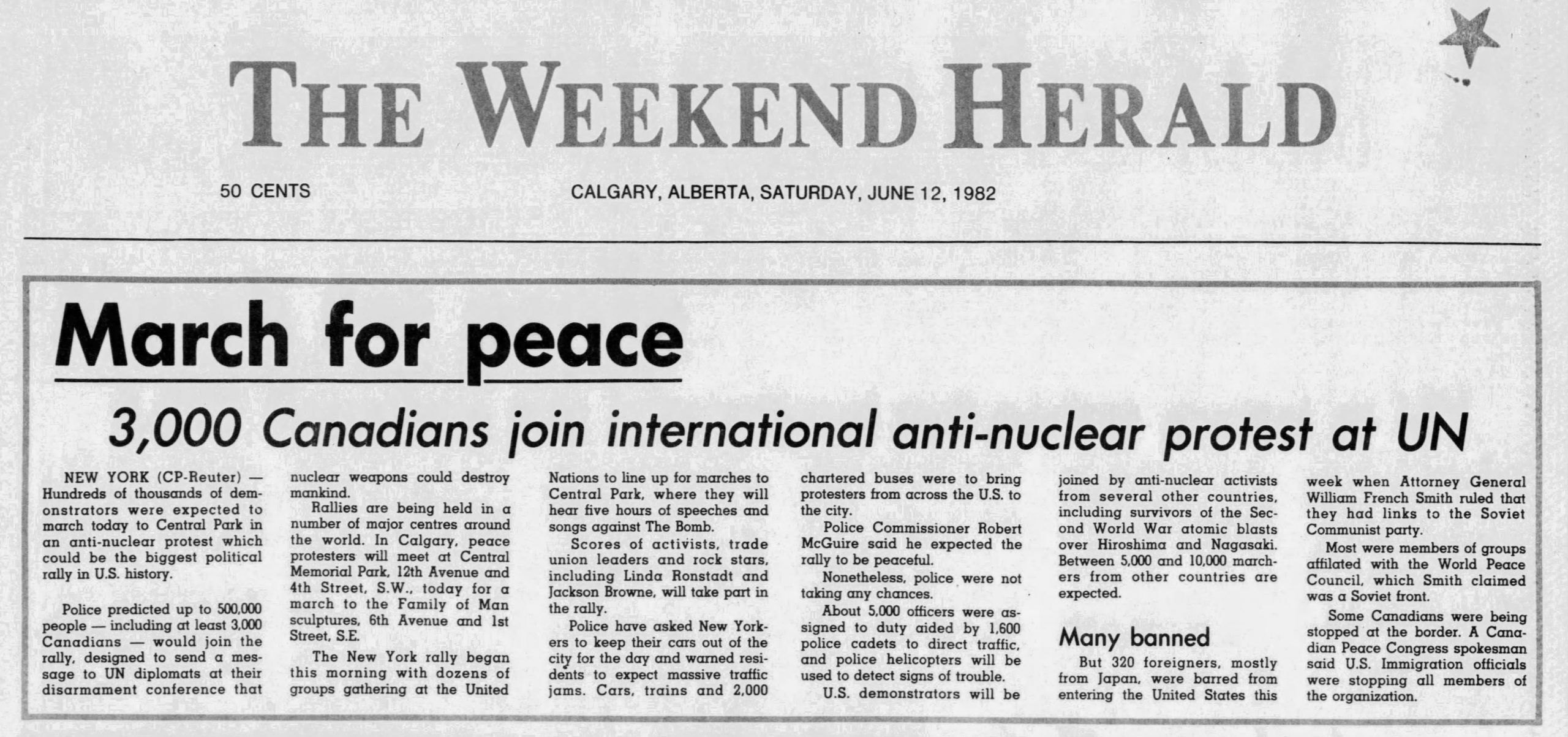 On this day, June 12, in history | Calgary Herald