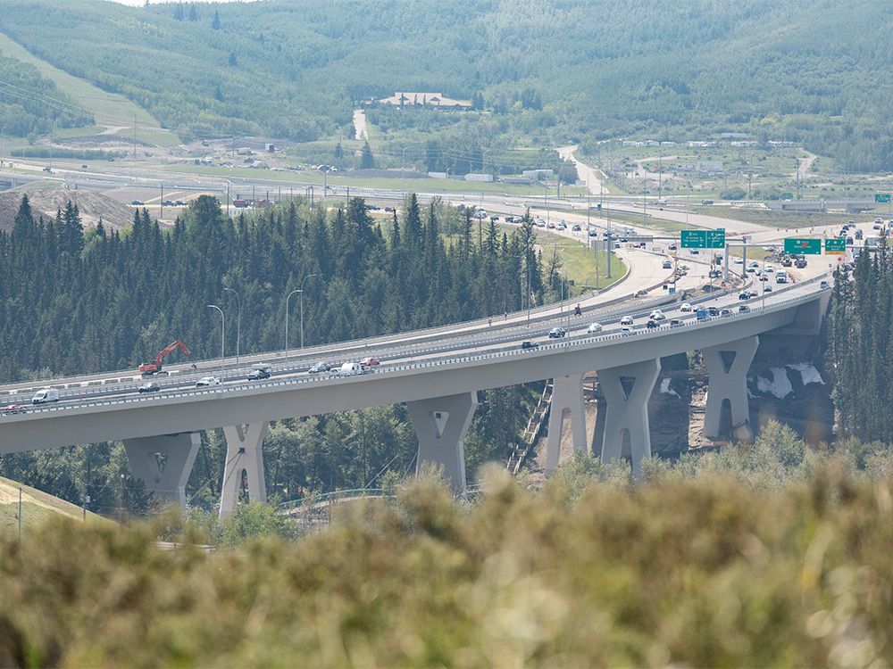 Traffic will flow Tuesday morning over completed Calgary ring road ...